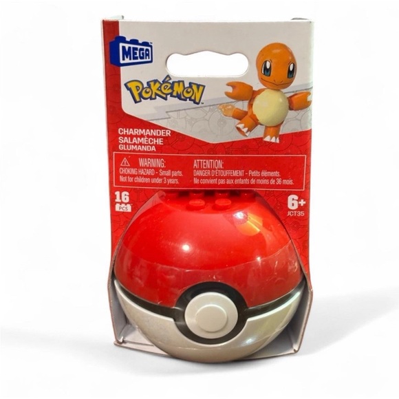 Mega Construx | Toys | 2 Poke Balls Mega Pokmon Charmander Pok Ball ...